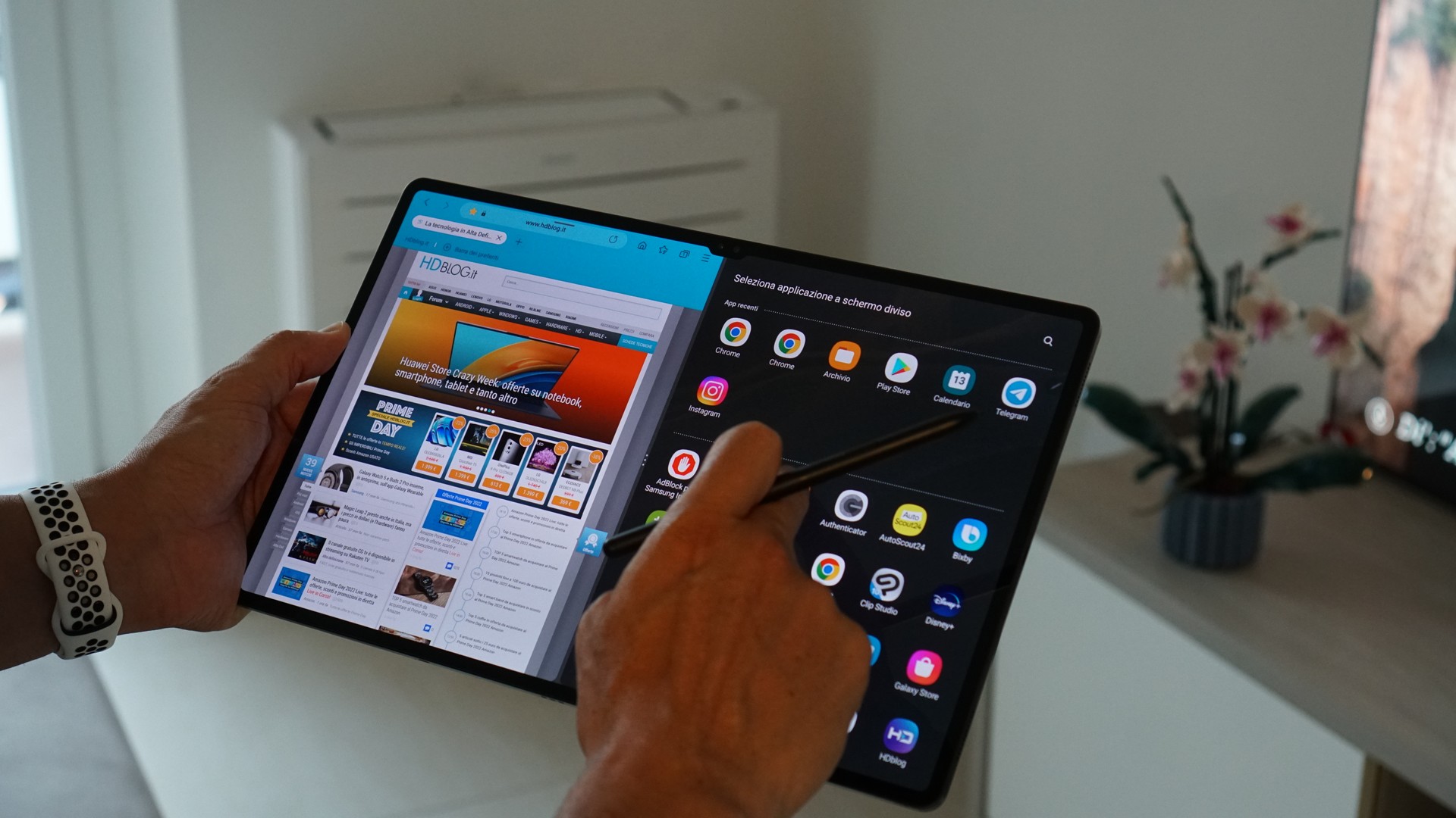 Galaxy Tab S8 si aggiorna: benvenuto Android 12L!