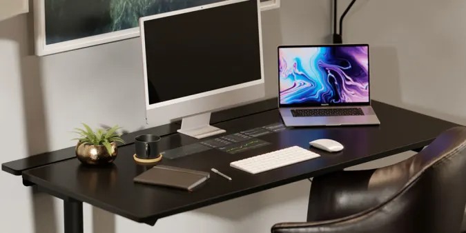 Lumina Desk: scrivania regolabile in altezza con display OLED integrato