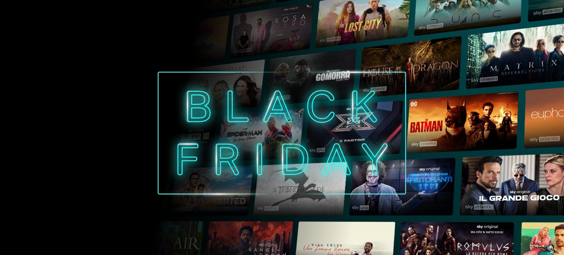 NOW è Black Friday: Pass Cinema ed Entertainment a 1 euro per un mese
