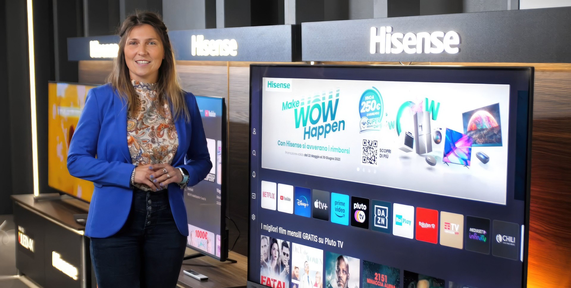 Hisense VIDAA U7: nuova Smart TV con canali Free VOD e controlli vocali