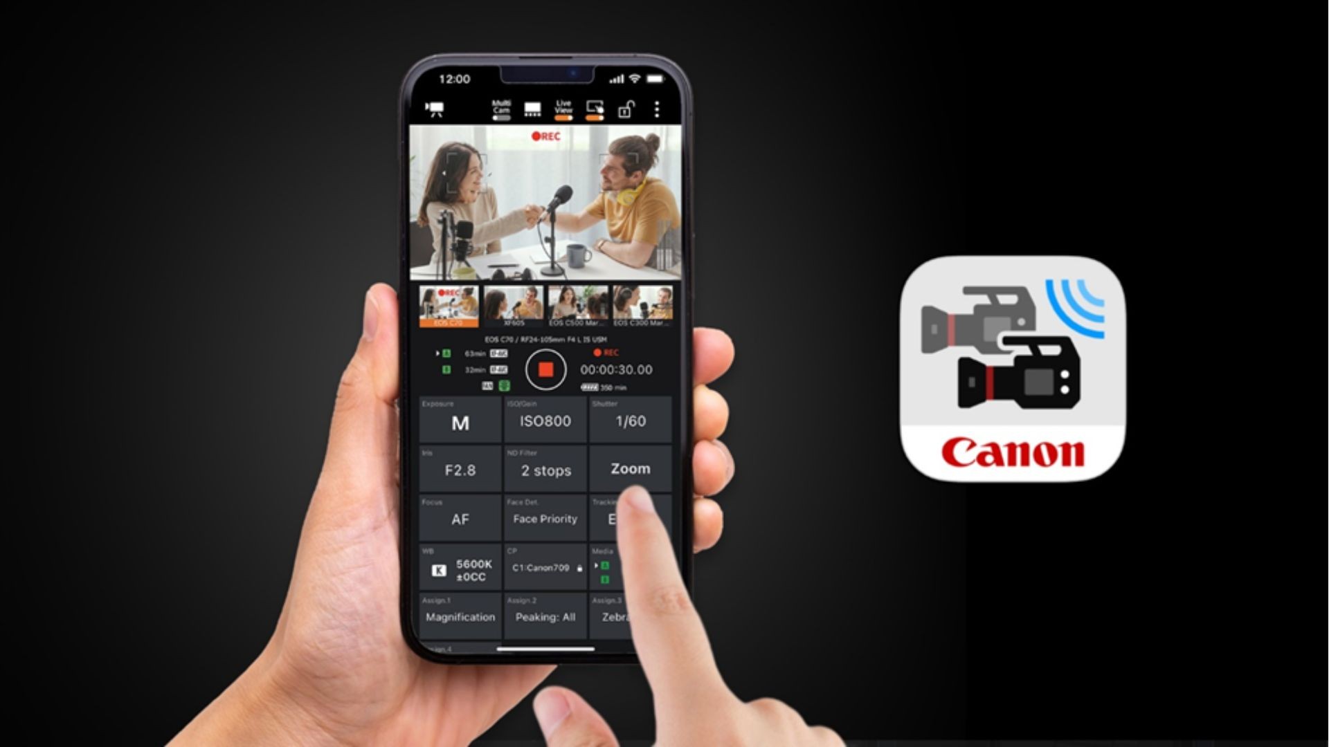 Canon presenta la nuova applicazione per smartphone Multi-Camera Control