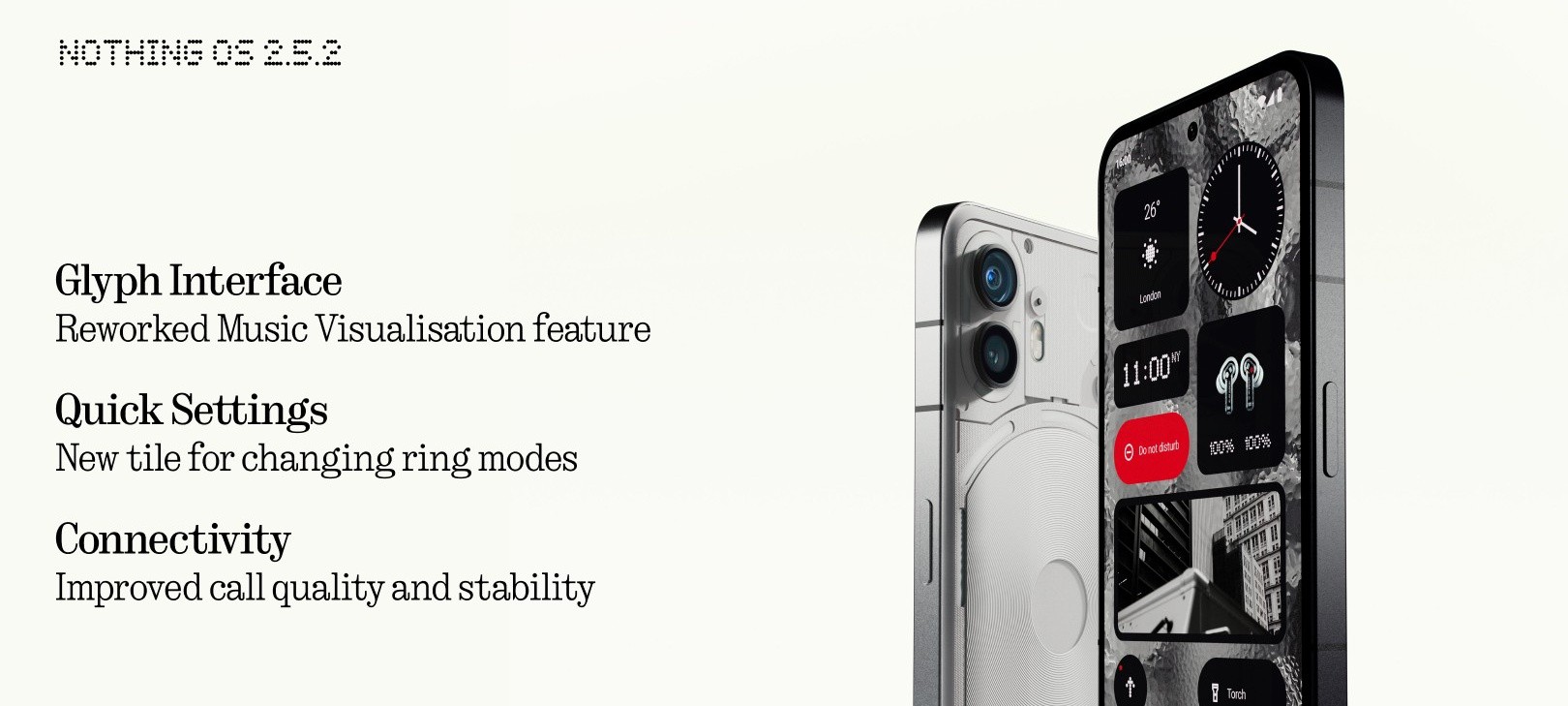 Nothing Phone (2) si aggiorna a Nothing OS 2.5.2: le novità