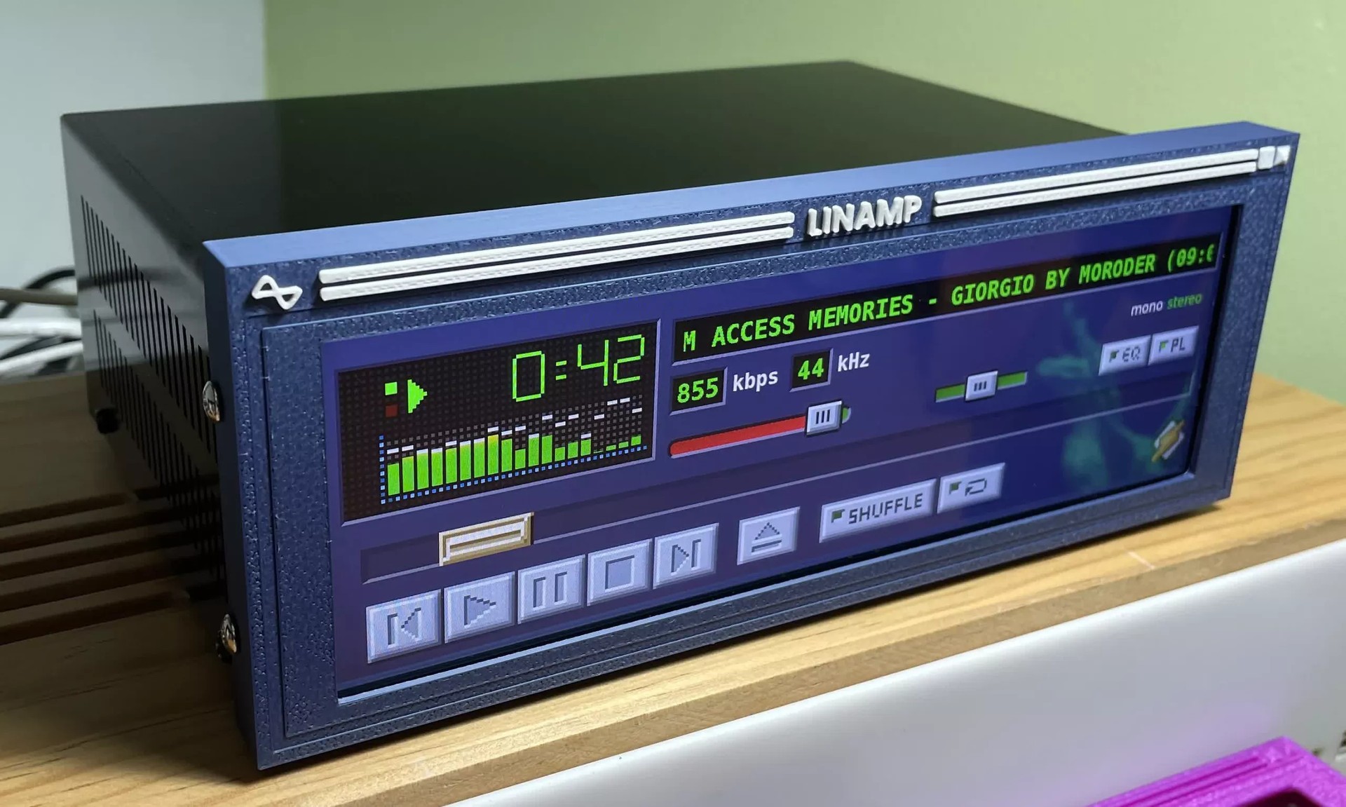 Winamp rinasce come lettore fisico grazie all'ingegno di un appassionato