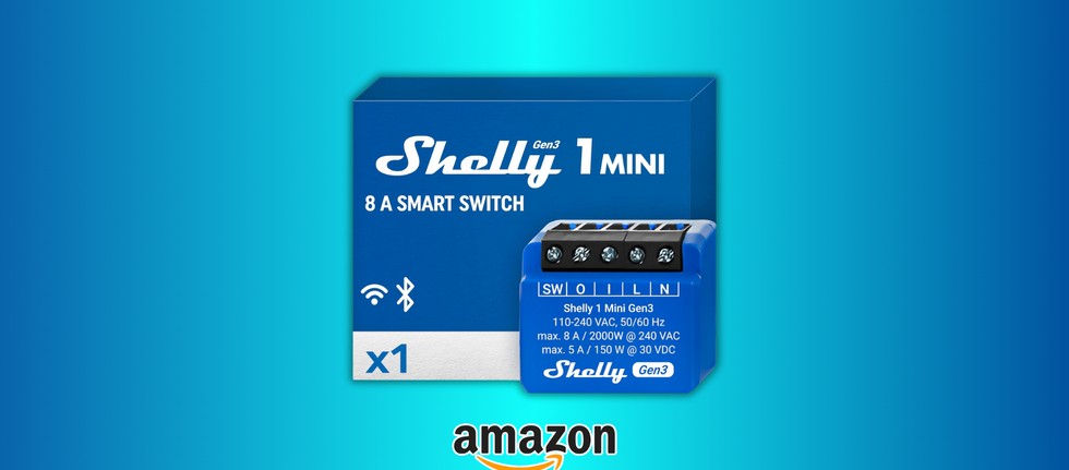 Torna in offerta lo Shelly migliore: il Plus 1 Mini Gen3 oggi -28% di ...