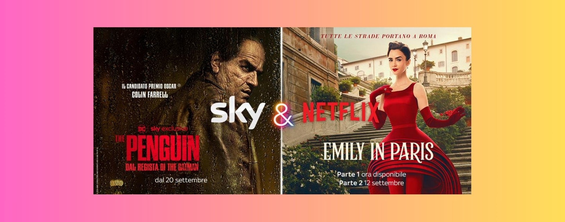 Guarda The Penguin su Sky con la nuova offerta che include anche Netflix