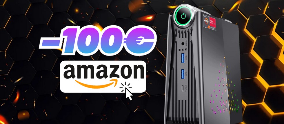 Mini PC con Ryzen 5 e 16GB di RAM in promo su Amazon a meno di 290€