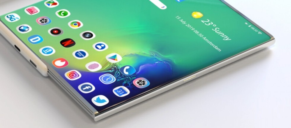 Samsung, il primo smartphone con display rollable potrebbe essere vicino