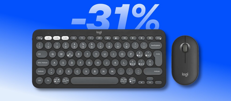 Mouse e tastiera Logitech per PC e Mac: lo sconto del 31% è un regalo ...