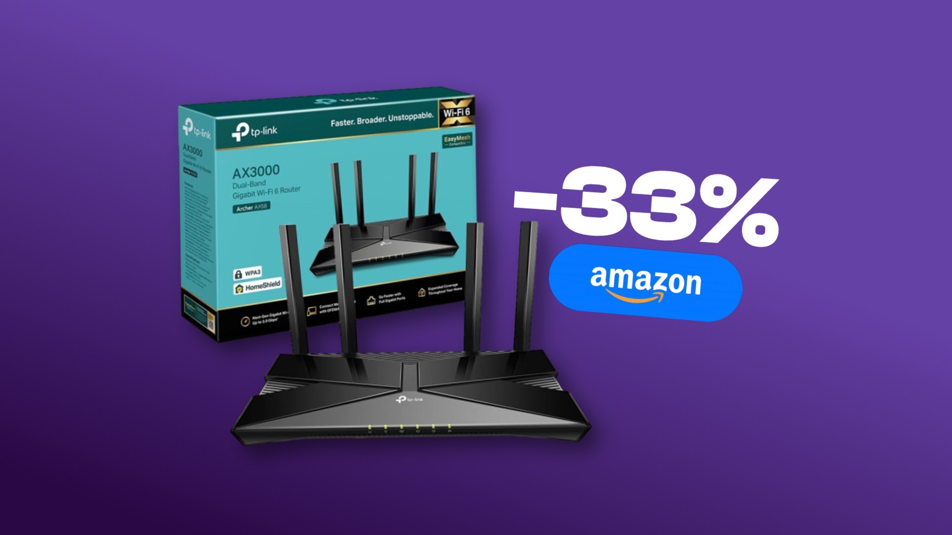 Il router TP-Link Archer con Wi-Fi 6 e Alexa è al minimo storico su ...