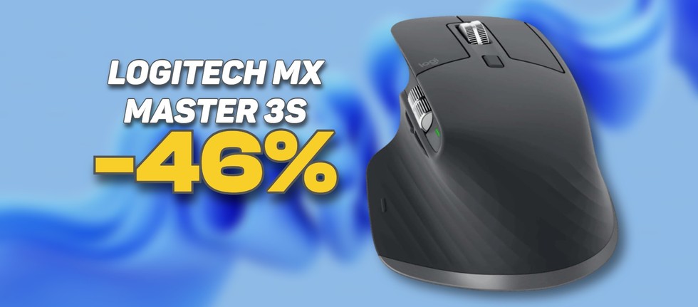 Logitech MX Master 3S: Amazon sconta del 46% il mouse top di gamma