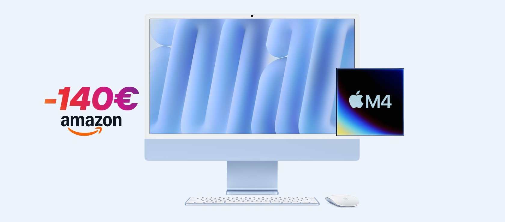iMac M4 con 16GB di RAM al minimo storico su Amazon con lo sconto di 140€