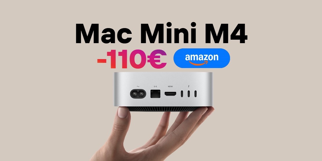 Mac Mini M4 subito in offerta su Amazon: oltre 100€ di sconto su Amazon!