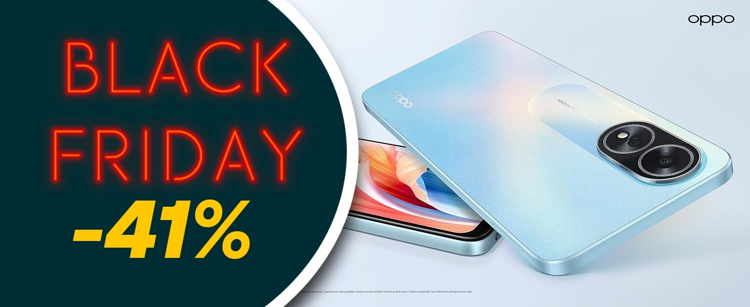 OPPO A18: il low-cost costa ancora meno con il Black Friday (-41%)