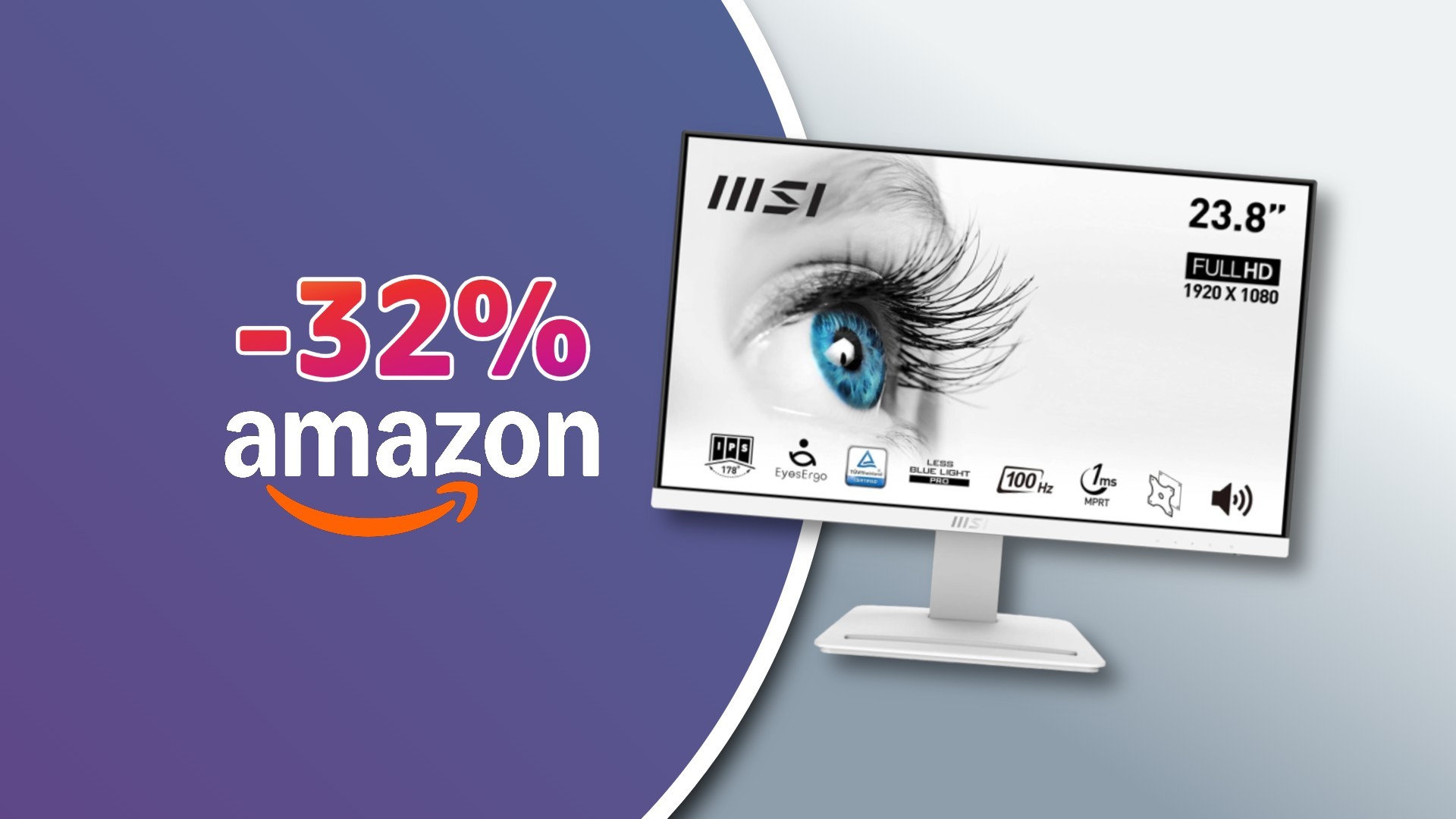 Il monitor MSI PRO da 24'' con speaker integrati crolla a meno di 90 ...