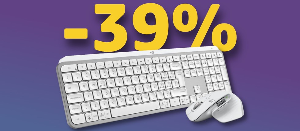 Il bundle Logitech con MX Keys e MX Master 3S è in super sconto (-39%)