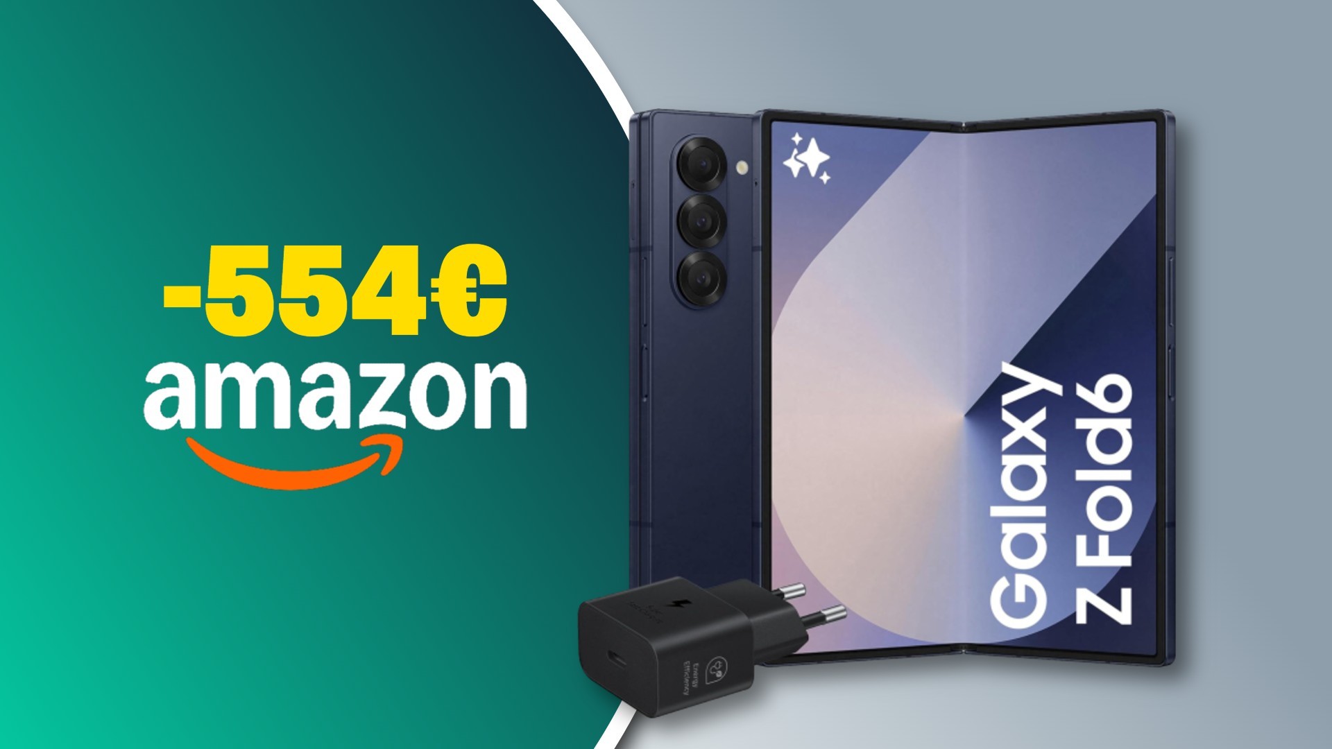 Amazon sconta di 554€ il Samsung Galaxy Z Fold6 con Galaxy AI