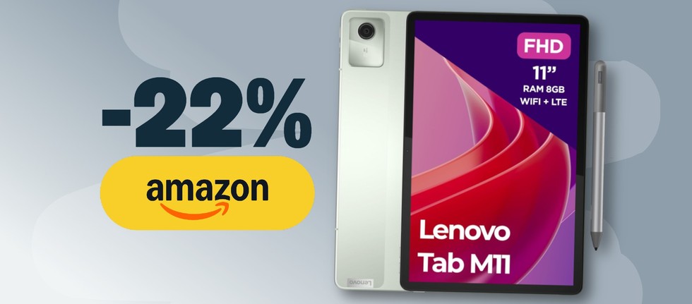 Lenovo Tab M11 4G con Tab Pen è di nuovo in promo su Amazon: risparmia ...
