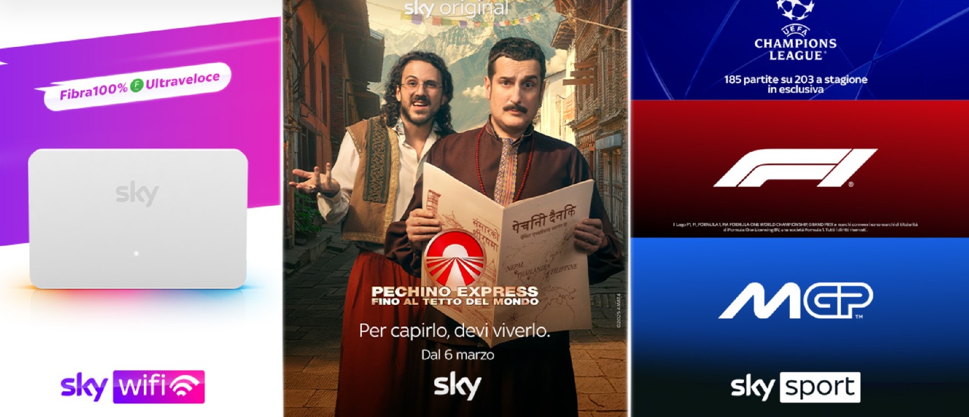 Sky Wifi + Sky TV + Sky Sport: prezzo più basso di sempre per il bundle con TV e fibra