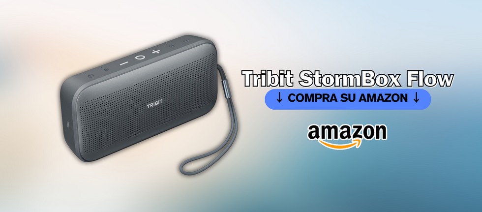 Tribit StormBox Flow scende a 39,99€ su Amazon: -50% di sconto con coupon