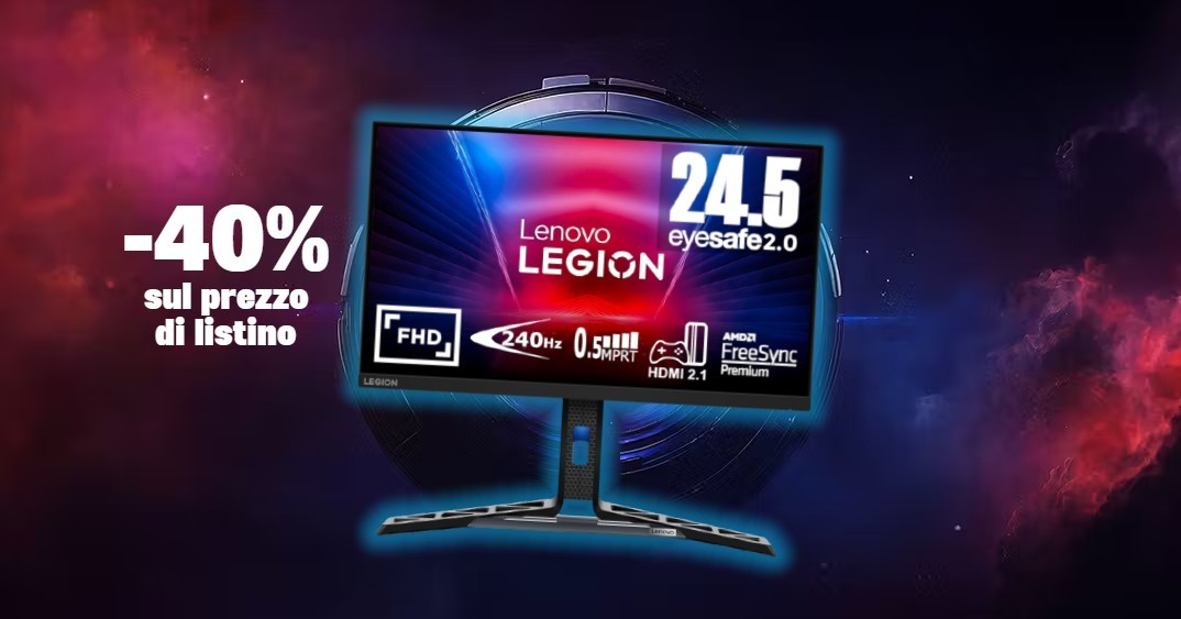 Il monitor Lenovo Legion a 240Hz: il nuovo minimo storico è imperdibile ...