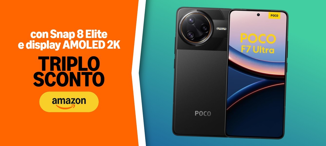POCO F7 Ultra con Snap 8 Elite: oggi su Amazon lo scontro è triplo