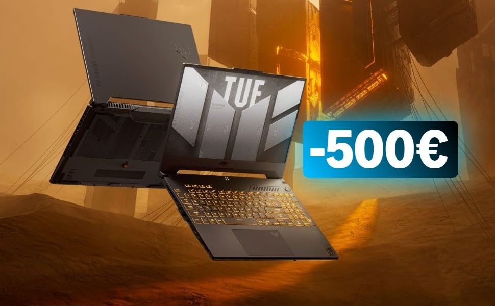 ASUS TUF F15 con RTX 4060: il notebook da gaming è scontato di 500€