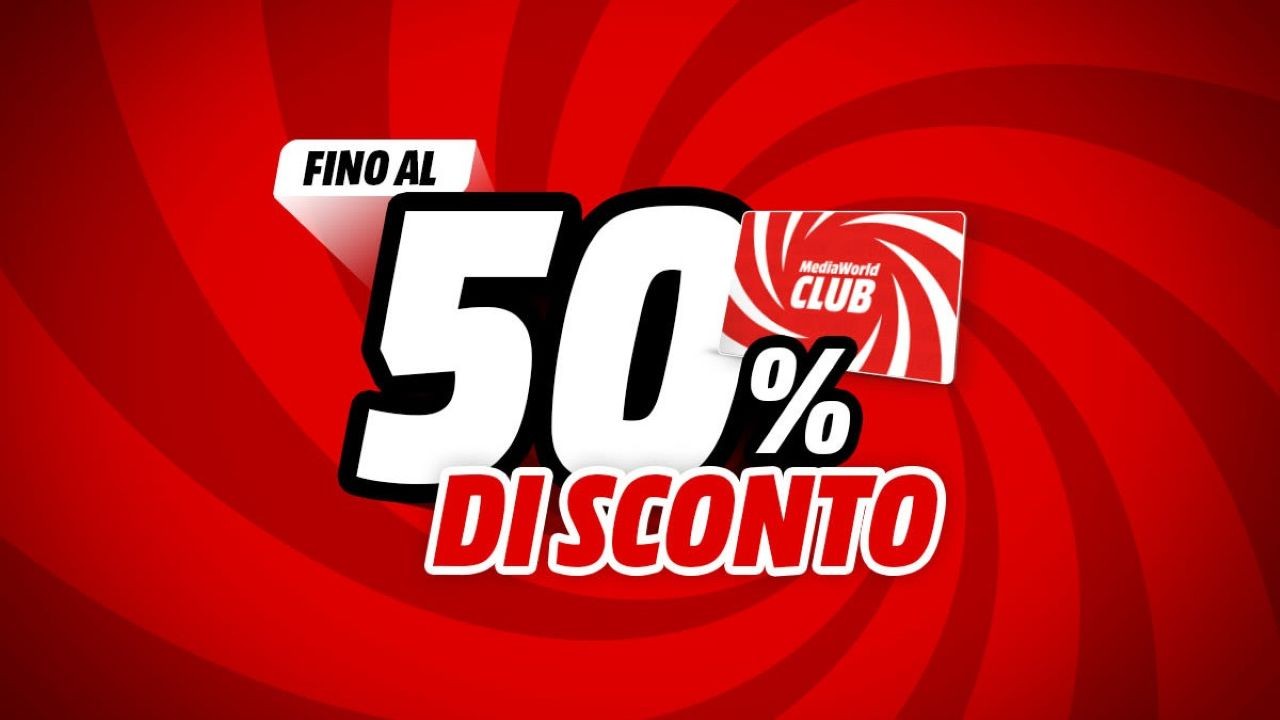 Da MediaWorld fino al 50% di sconto per i titolari della MW Club