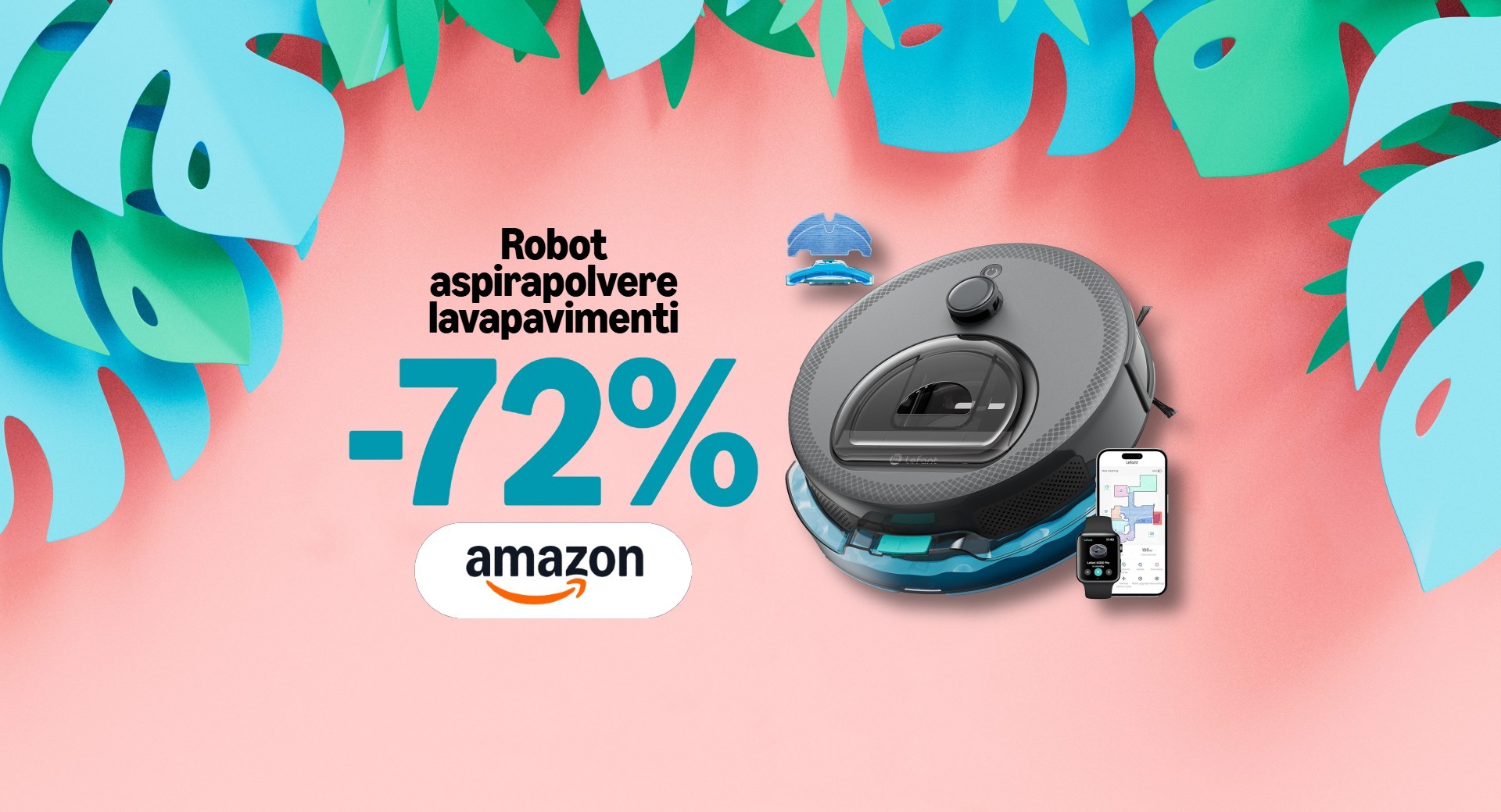 Sconto Del 72 Sul Robot Aspirapolvere Lavapavimenti Di Lefant
