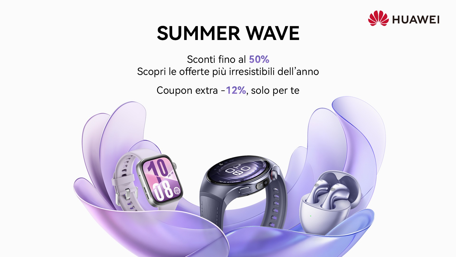 Huawei Summer Wave: super offerte e fino a 50% di sconto sullo shop ...