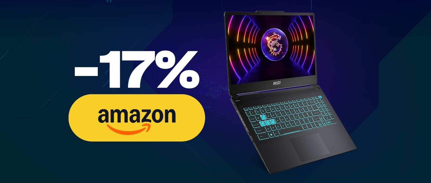 MSI Cyborg 15 con RTX 4050 e Intel Core i7: l'offerta Amazon è quella ...