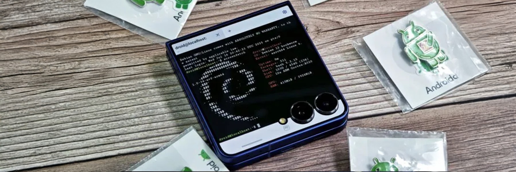 Galaxy Z Flip 7 supporta il terminale Linux di Android, il Galaxy Z Fold 7 per ora no