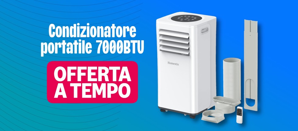 Condizionatore portatile 3-in-1 da 7000BTU in offerta flash su Amazon