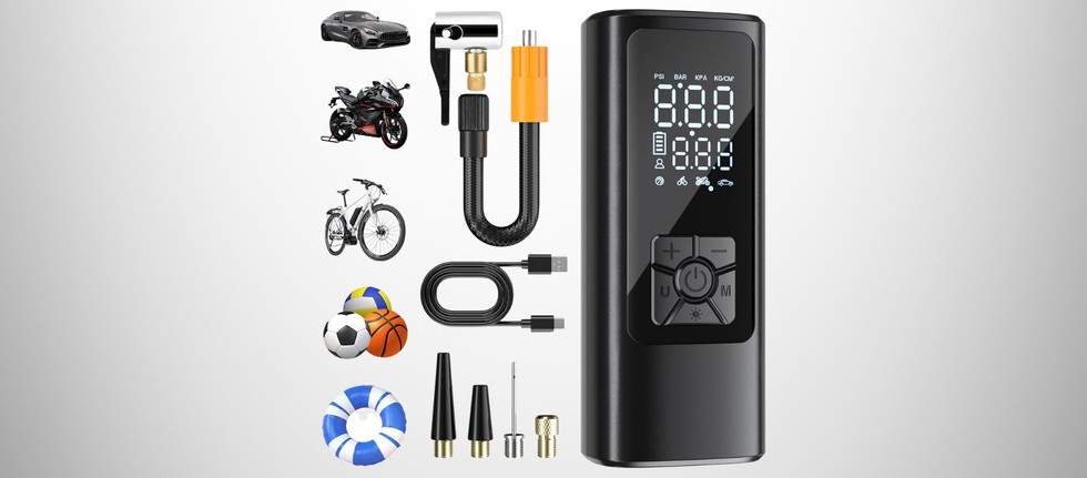 Compressore portatile con 150 PSI di potenza in offerta lampo Amazon