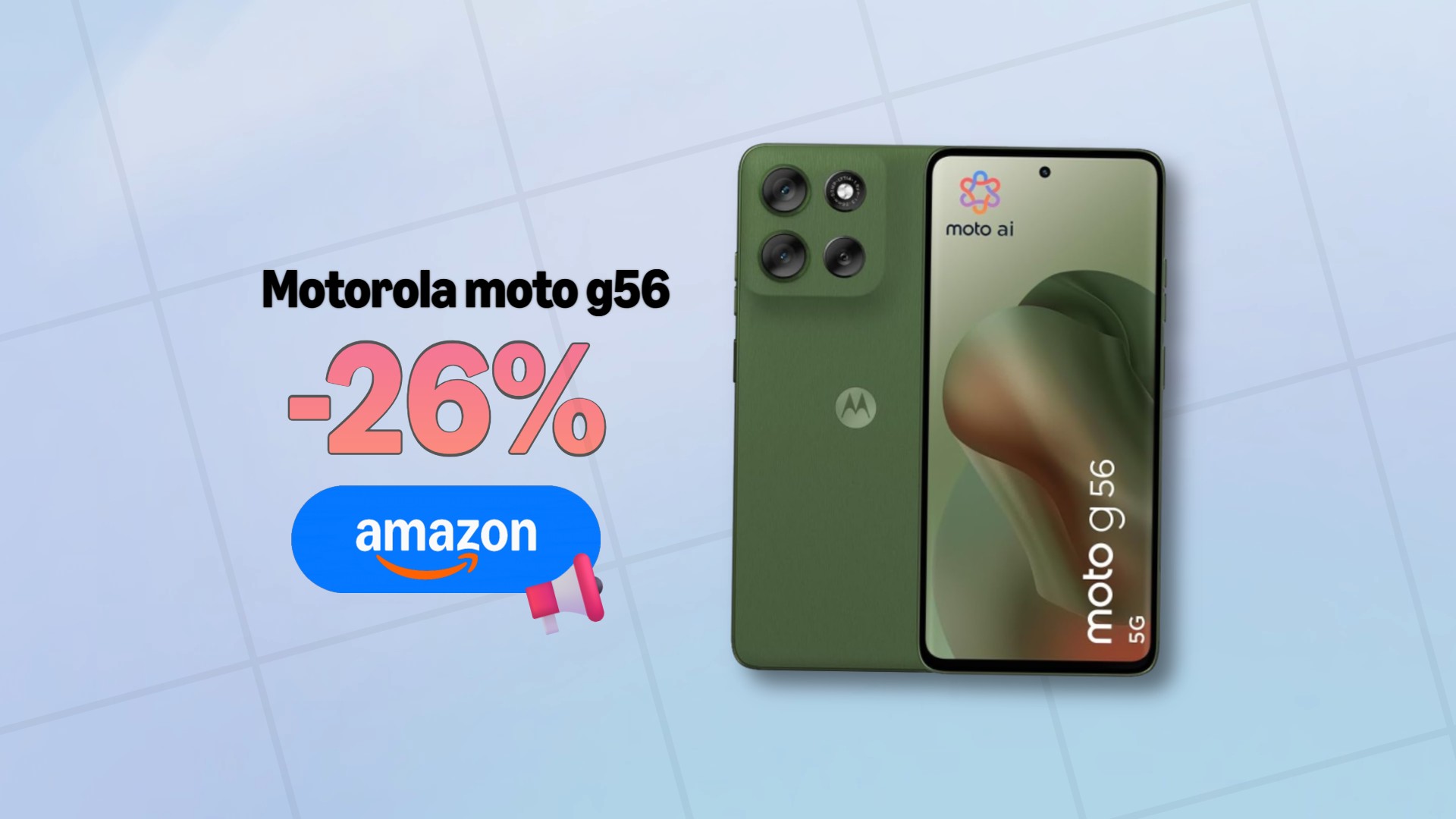 Motorola moto g56 5G è lo smartphone da prendere a meno di 200€ (-26%)