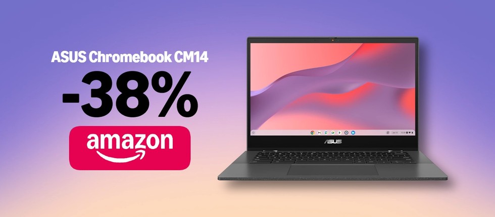 Il Chromebook di ASUS con 8GB di RAM per la prima volta a meno di 190€