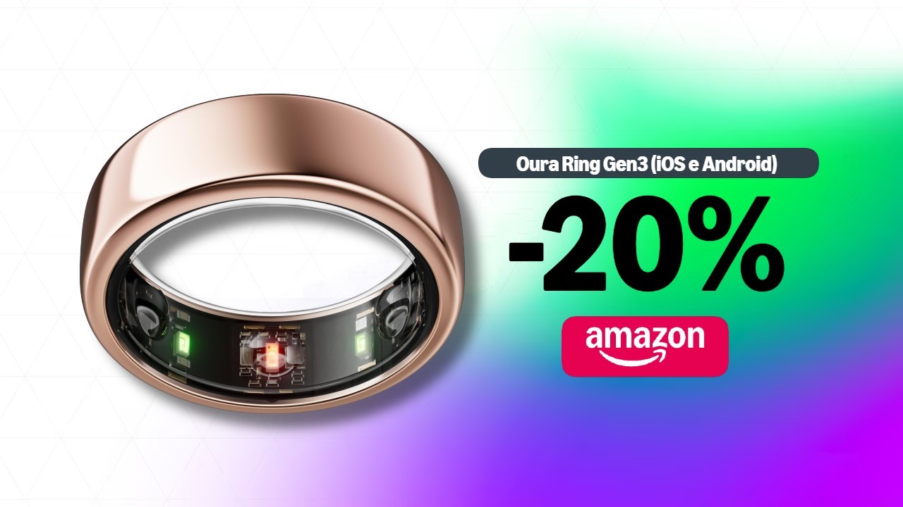 L'anello smart Oura Ring Gen3 è al prezzo più basso di sempre su Amazon