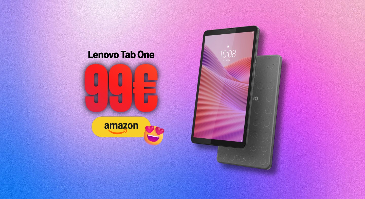 Lenovo Tab One: il tablet compatto oggi costa meno di 100€ su Amazon