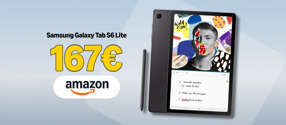 Samsung Galaxy Tab S6 Lite in promo a meno di 170€ e la S Pen è inclusa