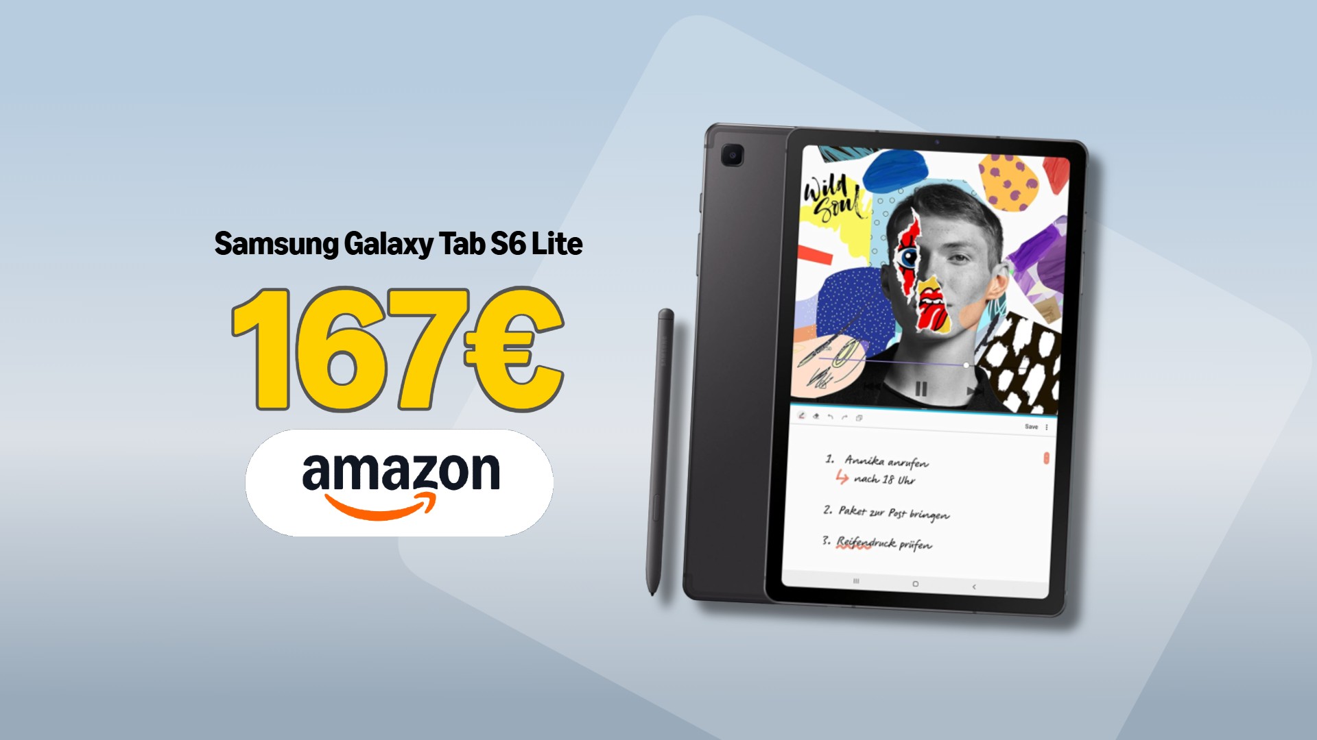 Samsung Galaxy Tab S6 Lite in promo a meno di 170€ e la S Pen è inclusa
