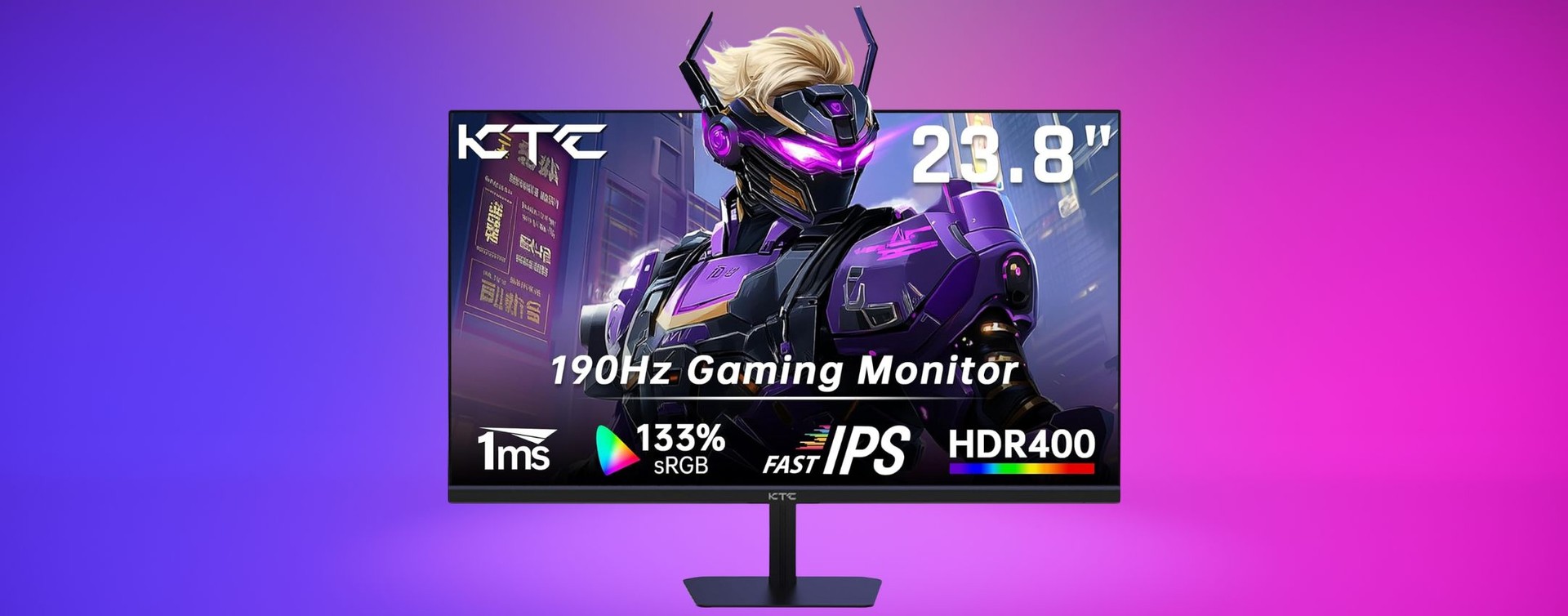 Monitor da gaming 24'' FHD (180Hz) in offerta flash a 89,99€ su Amazon