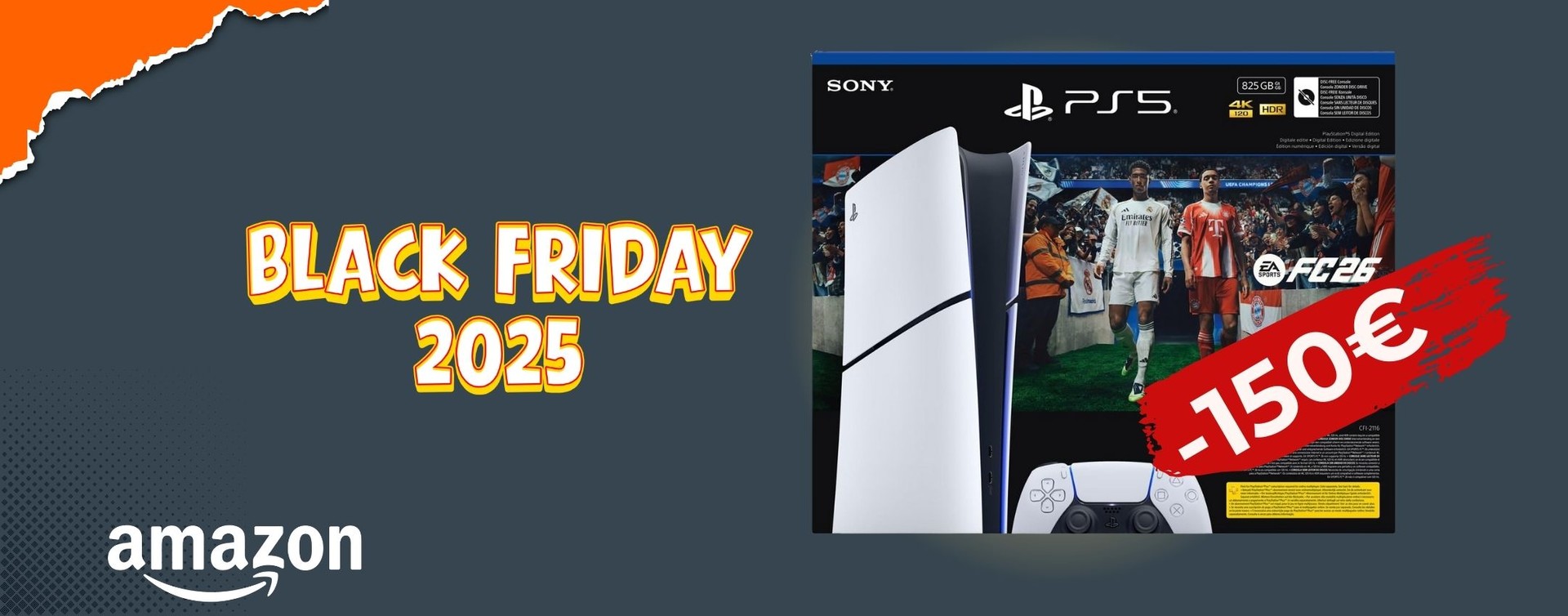 PS5 Digital con FC 26 in offerta a 349,99€: è il bundle più conveniente