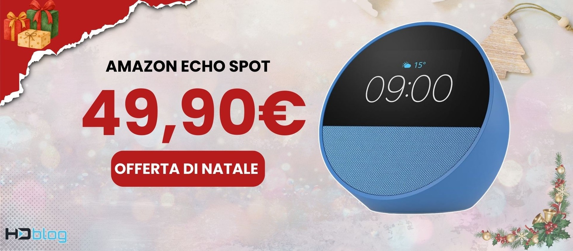 Amazon Echo Spot: la sveglia intelligente con Alexa a prezzo top per Natale