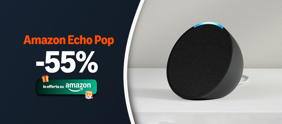 Aria di Natale su Amazon: l'Echo Pop con Alexa è scontato del 55%