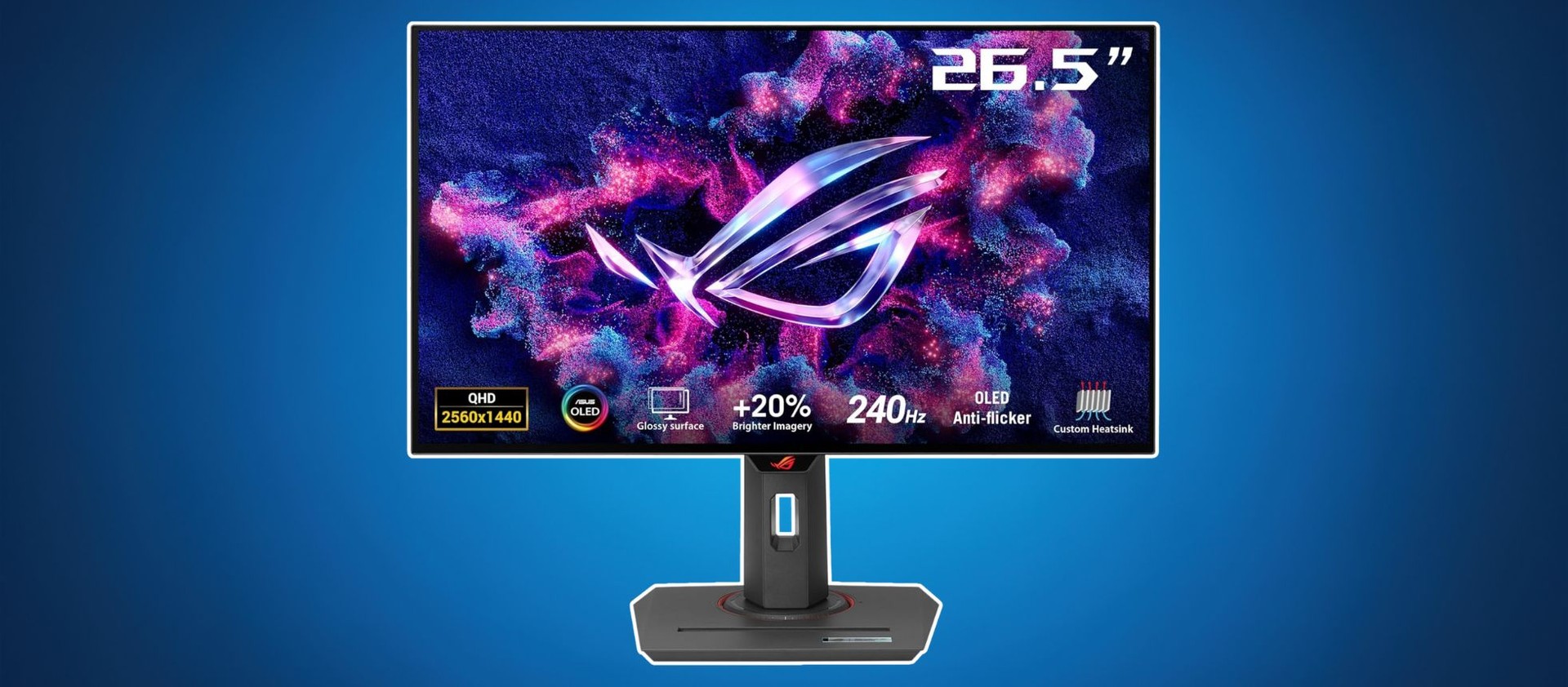 Monitor ASUS WOLED 26.5'' con oltre 300€ di sconto su Amazon