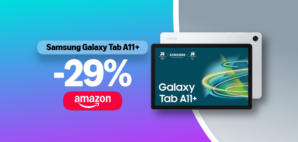 Samsung Galaxy Tab A11+ per la prima volta a meno di 200€: sconto 29% ...