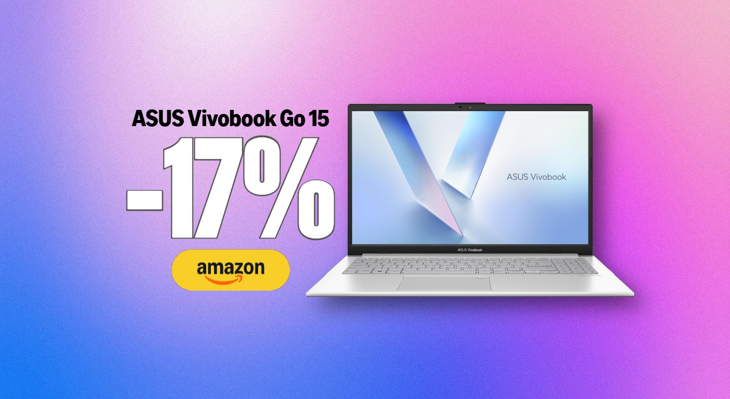 ASUS Vivobook Go 15: minimo storico per il notebook per lavoro e studio