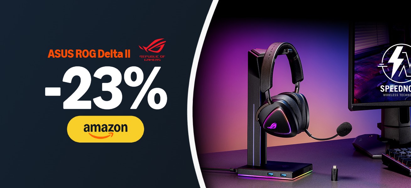 ASUS ROG Delta II: le cuffie da gaming con SpeedNova sono in offerta