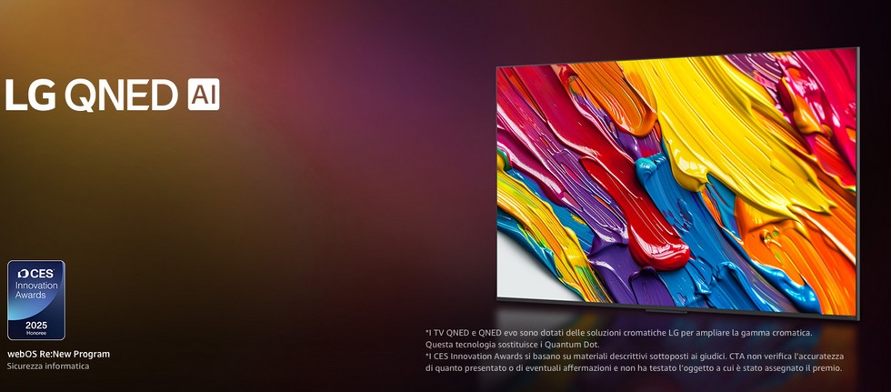 LG QNED84 5'' scende a 449€ su Amazon: nuovo minimo per il TV QNED 4K