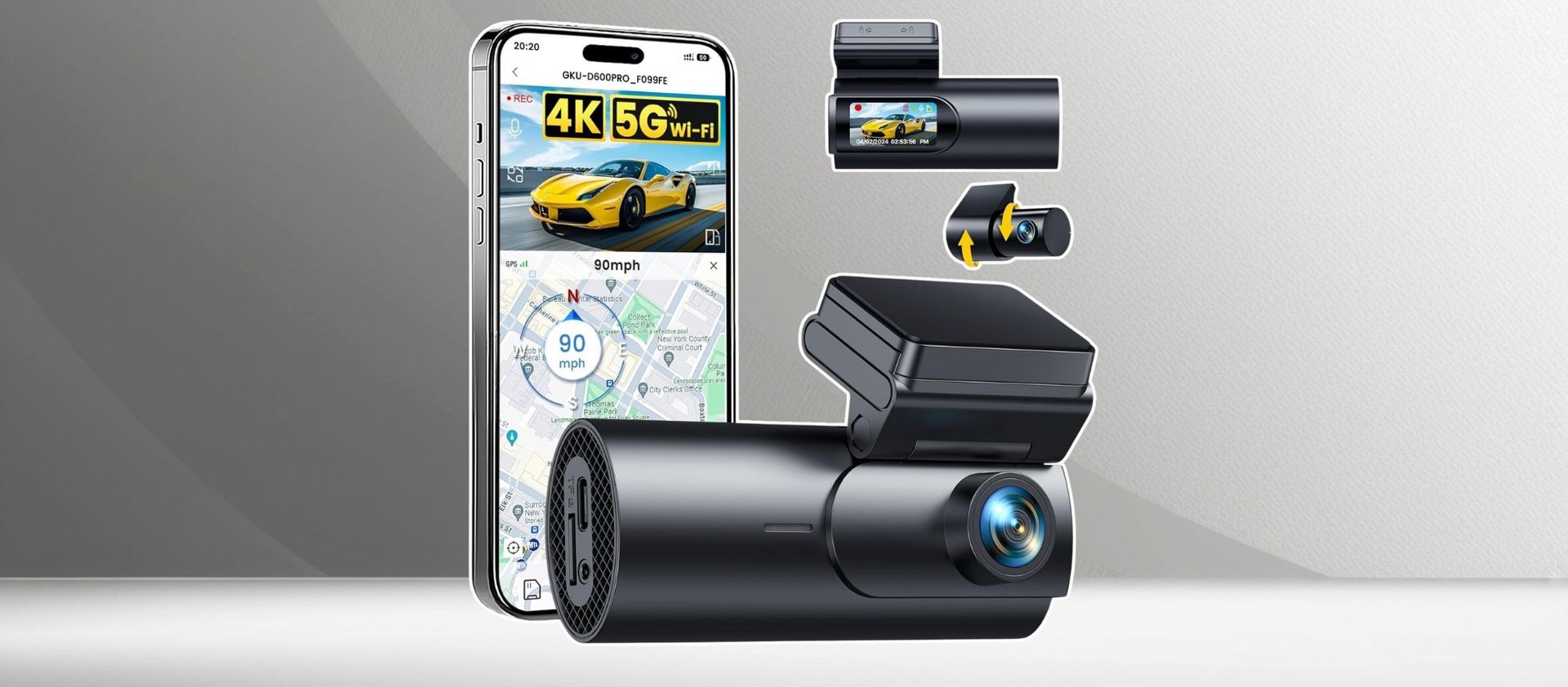 Dash Cam per Auto con doppia telecamera e GPS integrato in maxi sconto ...