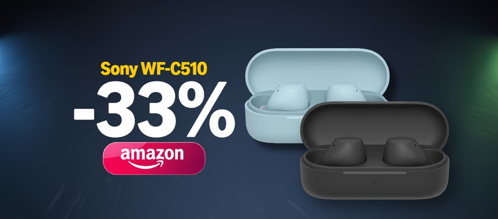 Lo sconto Amazon del 33% sui Sony WF-C510 non passa inosservato